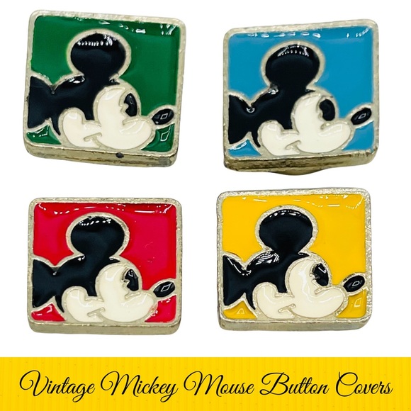 Disney | Accessories | Disney Mickey Mouse Button Covers | Poshmark
